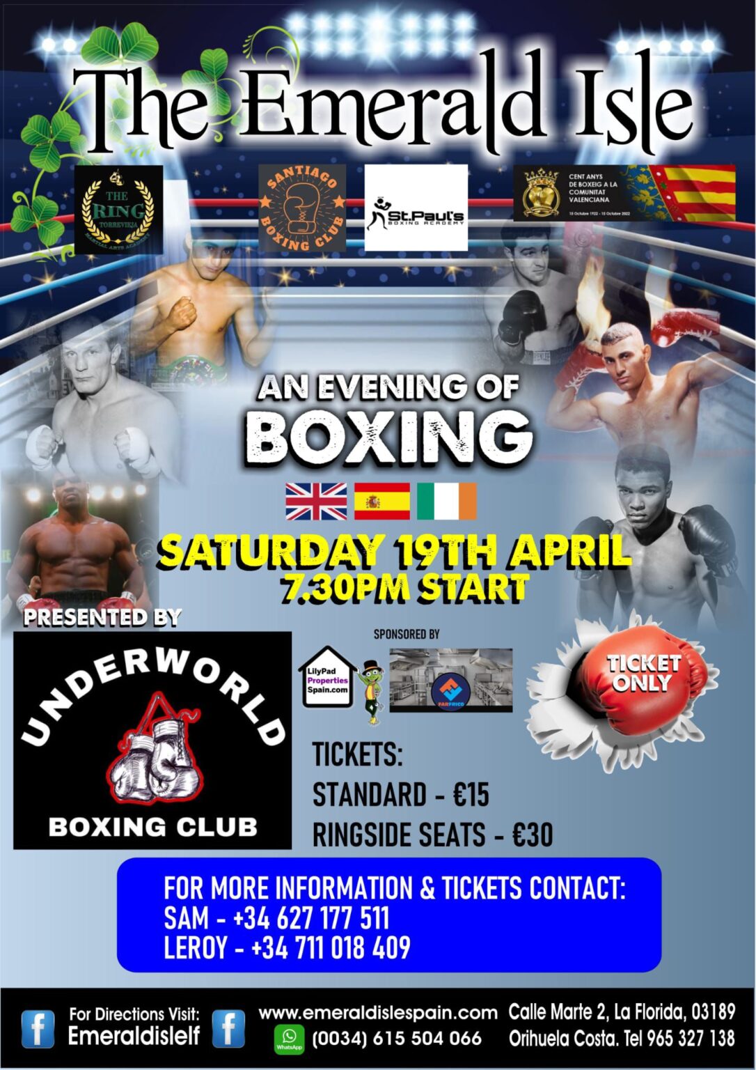 An Evening of Boxing at The emerald Isle in La Flirida